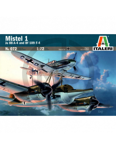 Mistel 1 JU 88 A-4 and BF109F-4