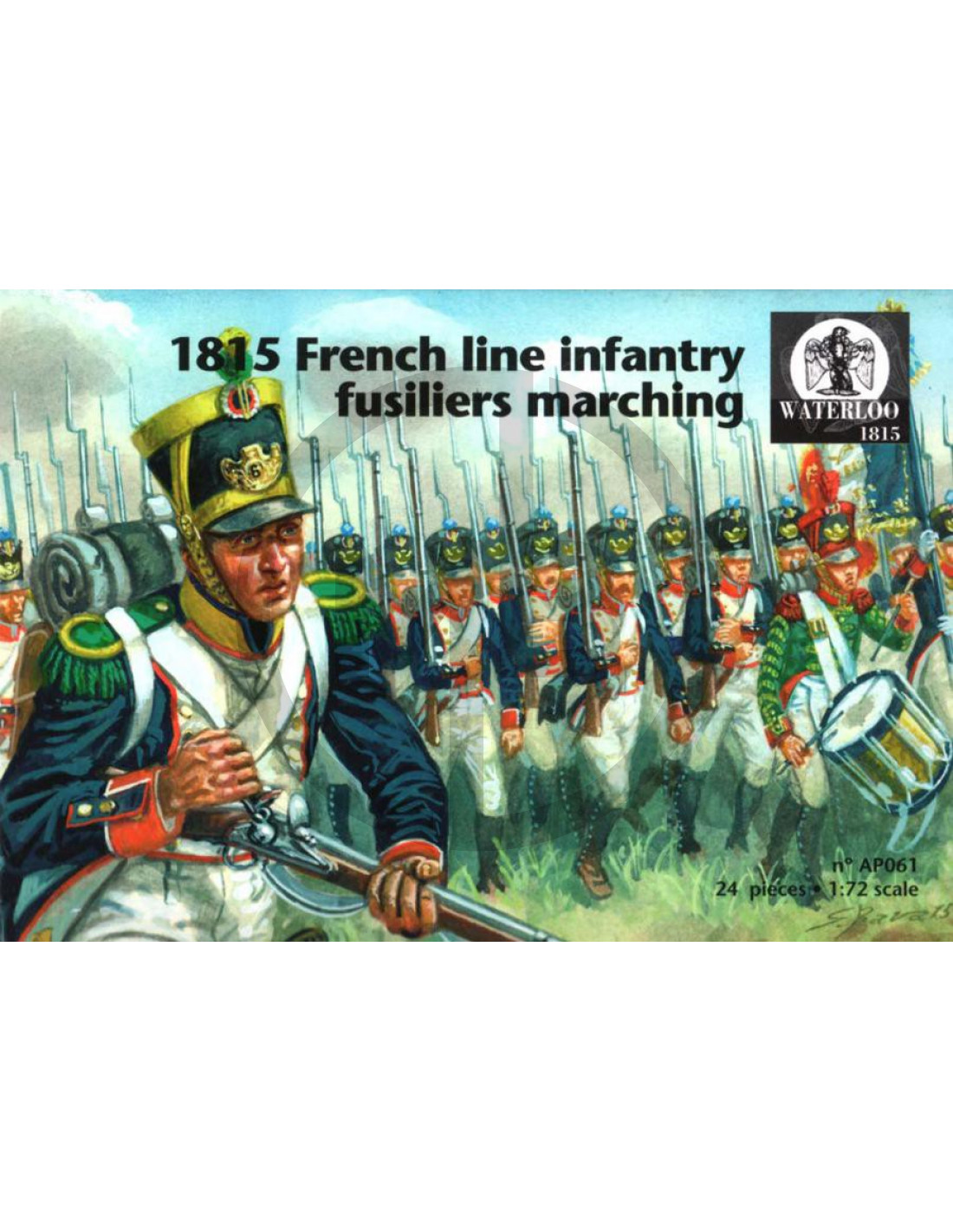 French Line Infantry Fusiliers marching Waterloo 1815