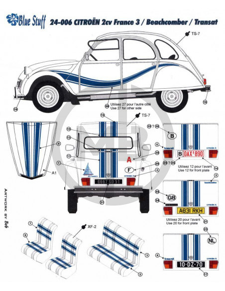 Citroen 2CV "France 3 - Transat - Beachcomber 1984