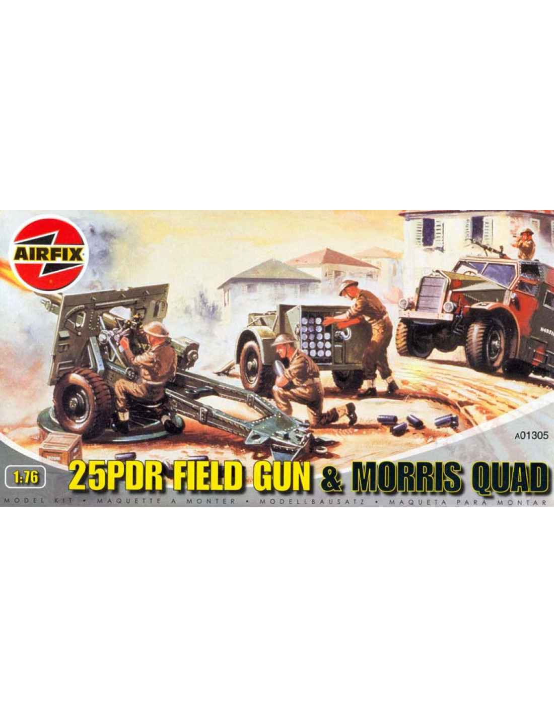 25pdr field gun and quad