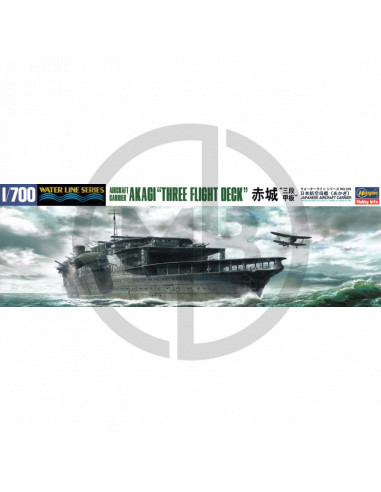 Aircraft carrier Akagi three flight deck