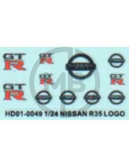 Nissan R35 metal decals