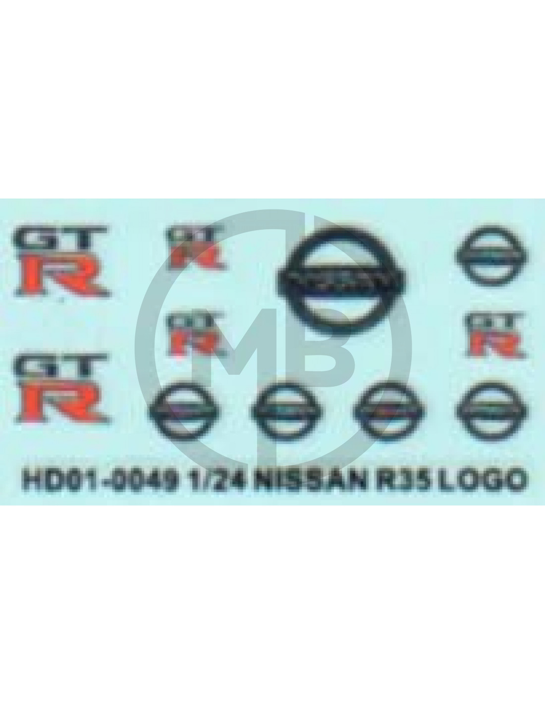 Nissan R35 metal decals
