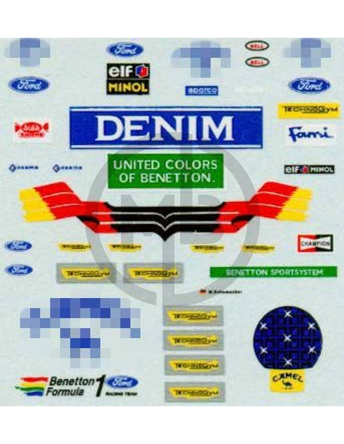 M. Schumacher decals Benetton 1993