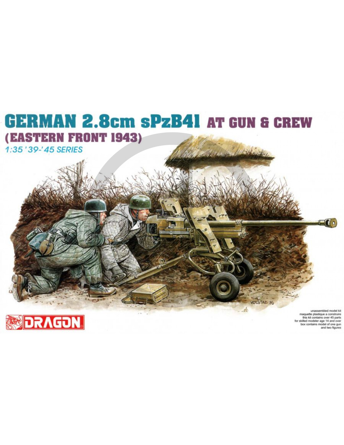 German 2.8cm sPzB41 AT gun e crew
