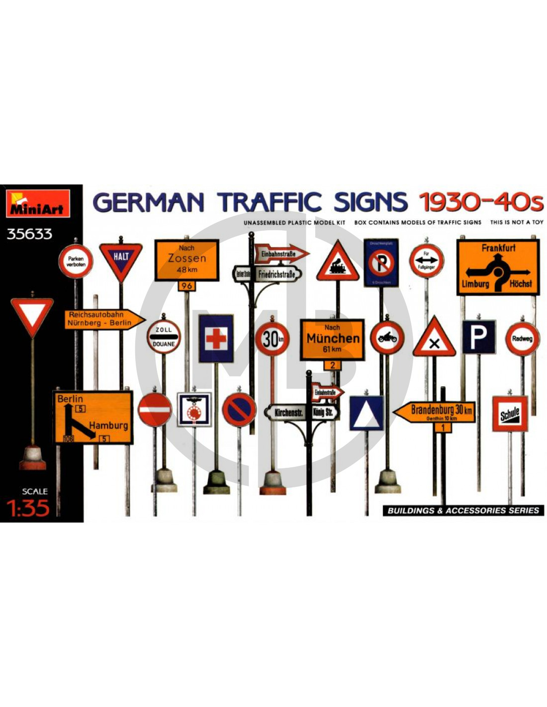 German traffic signs 1930-40s