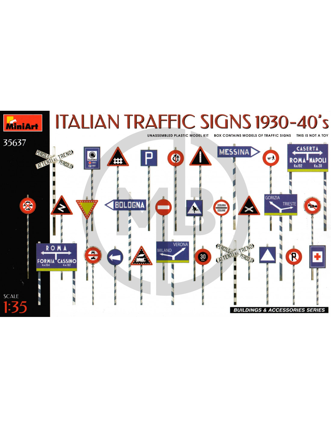 Italian Traffic Signs 1930-40's