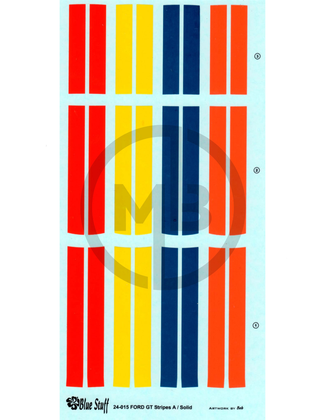 Ford GT stripes solid colours