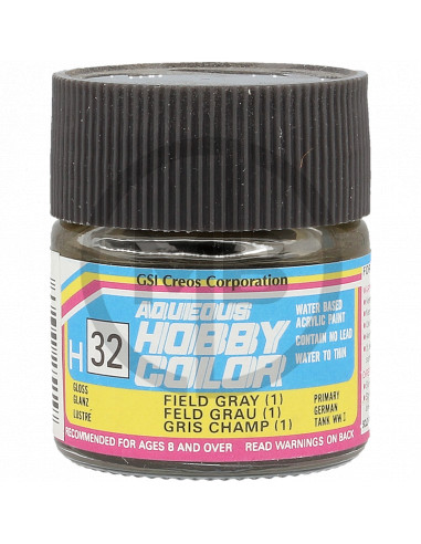 Gloss field grey H32 Aqueous Hobby Color 10ml