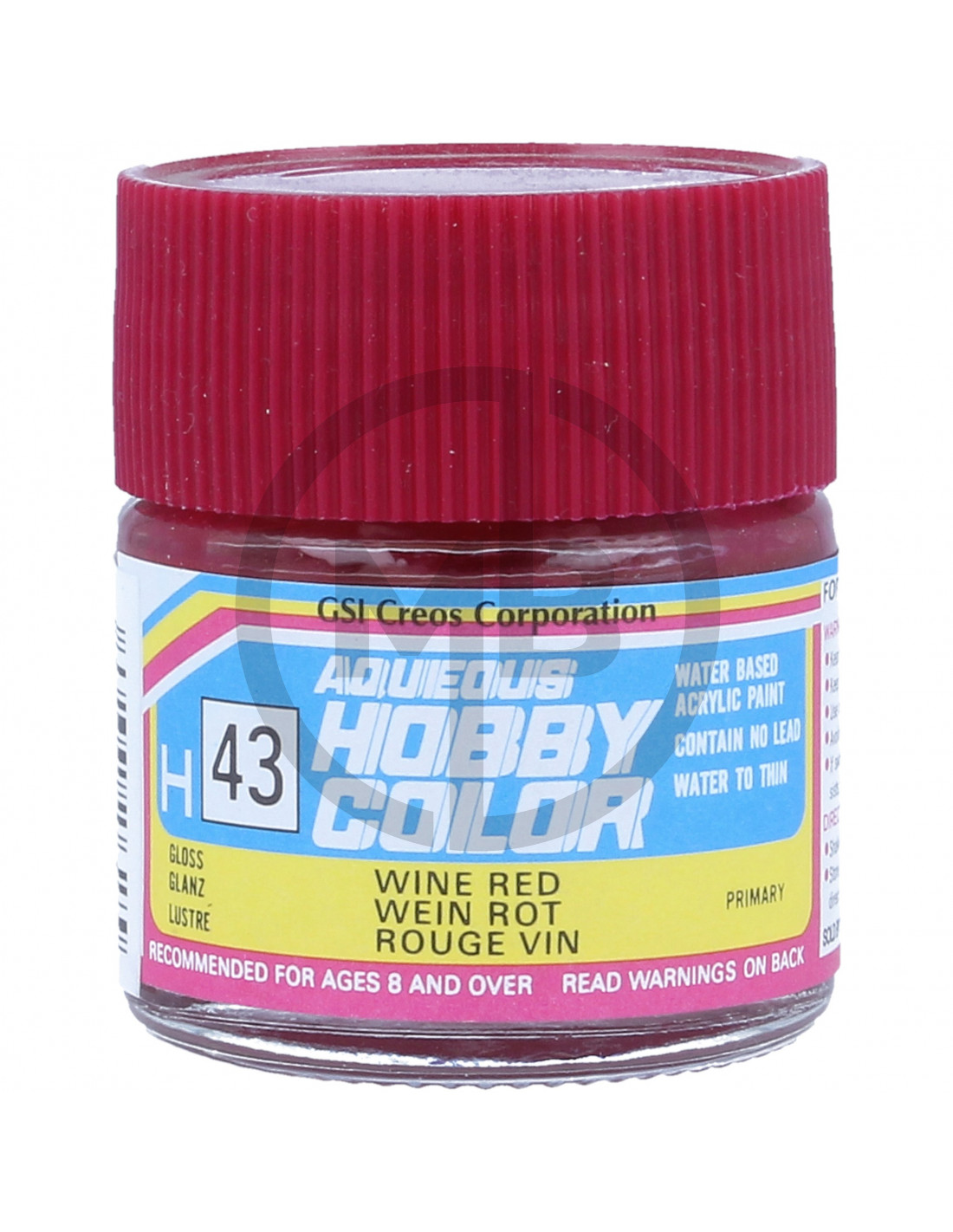 Gloss wine red H43 Aqueous Hobby Color 10ml