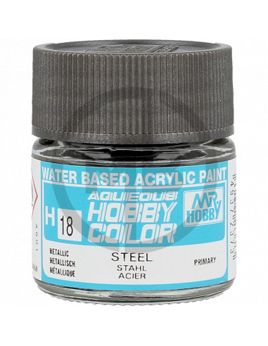 Metallic steel H18 Aqueous Hobby Color 10ml