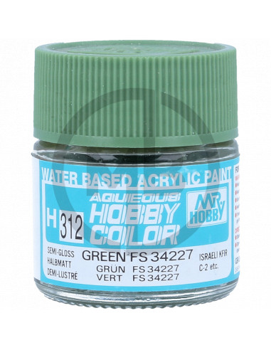Semi Gloss Green FS34227 H312 Aqueous Hobby Color 10ml