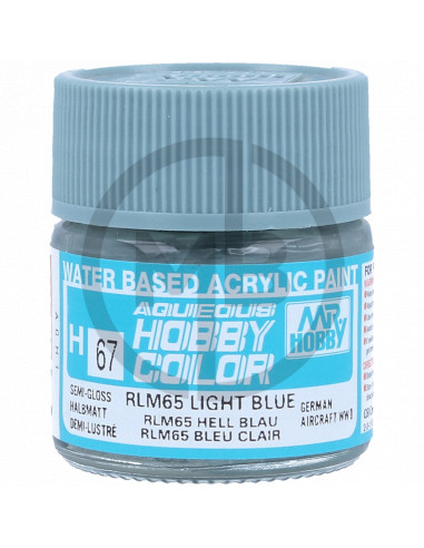 Semi gloss RLM65 light blue H67 Aqueous Hobby Color 10ml