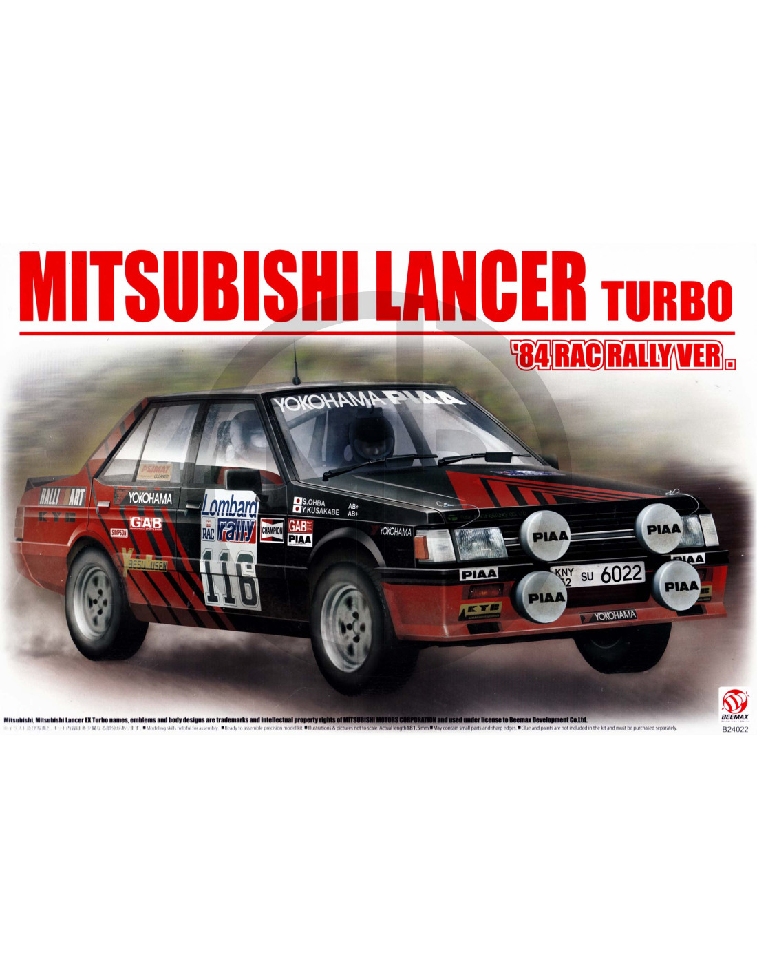 Mitsubishi Lancer 2000 Turbo Yokohama - Lombard RAC Rally 1984