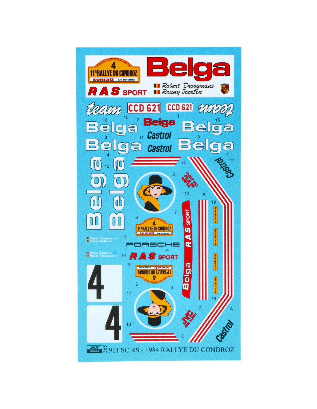 Porsche 911 SCRS 1984 Belga Team
