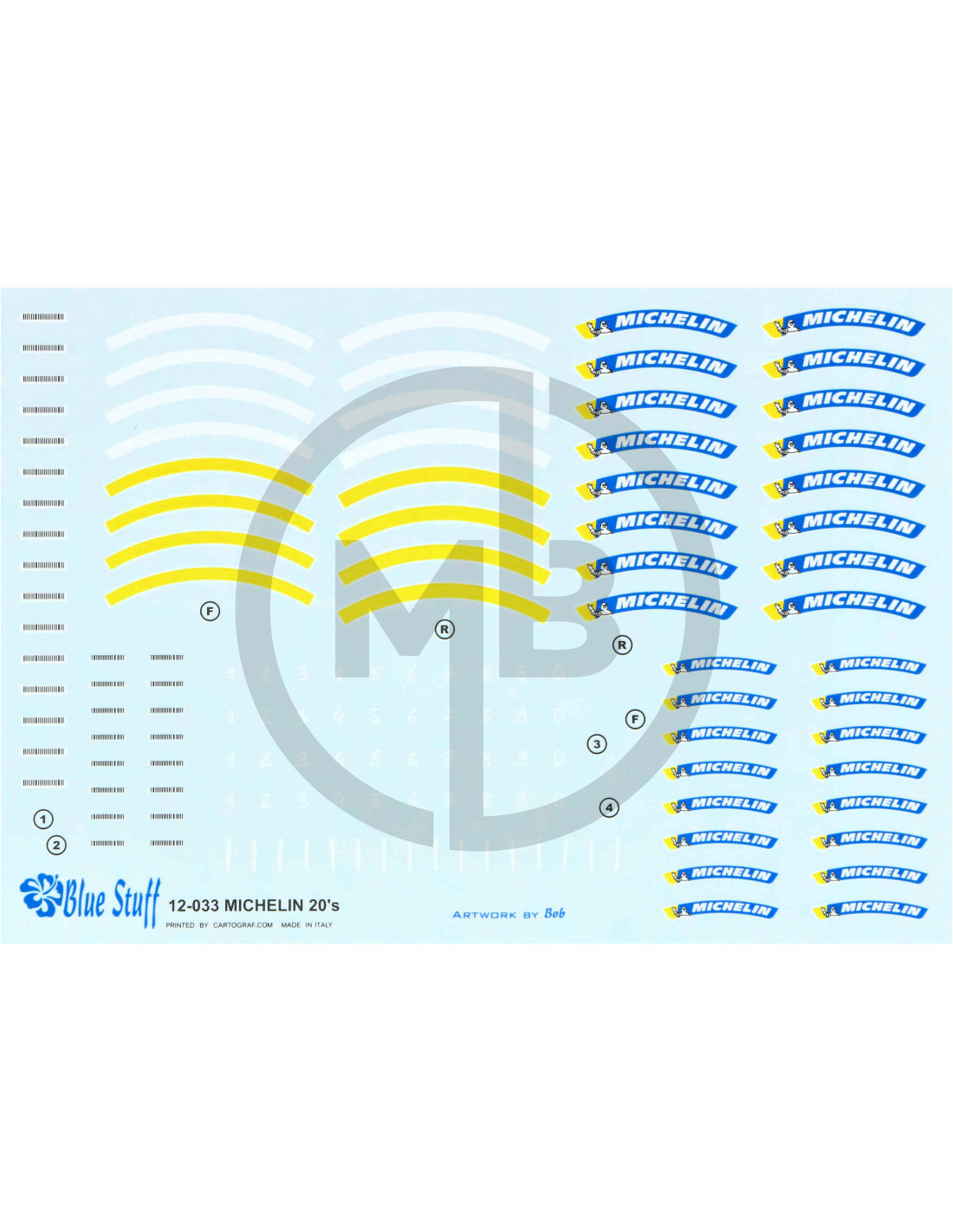 Michelin MotoGp 2020 tyre markings