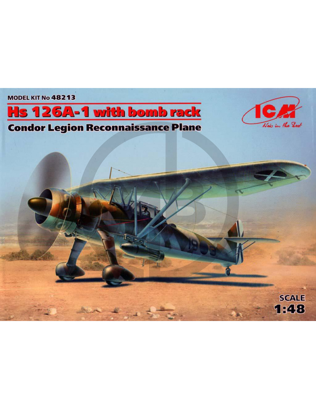 Hs 126A-1 with bomb rack, Condor Legion Reconnaissance Plane