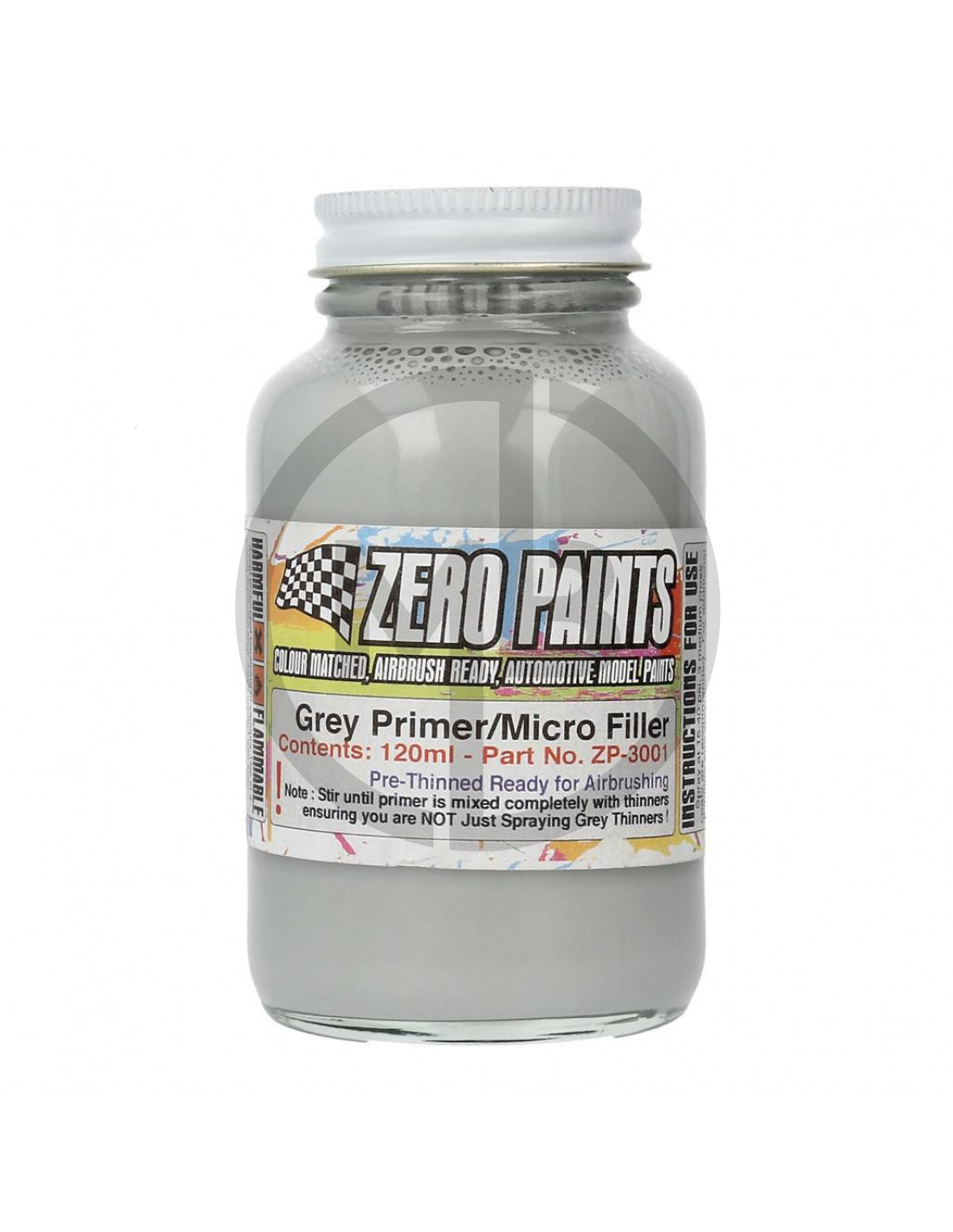 Grey Filler Primer 120ml for Airbrushing
