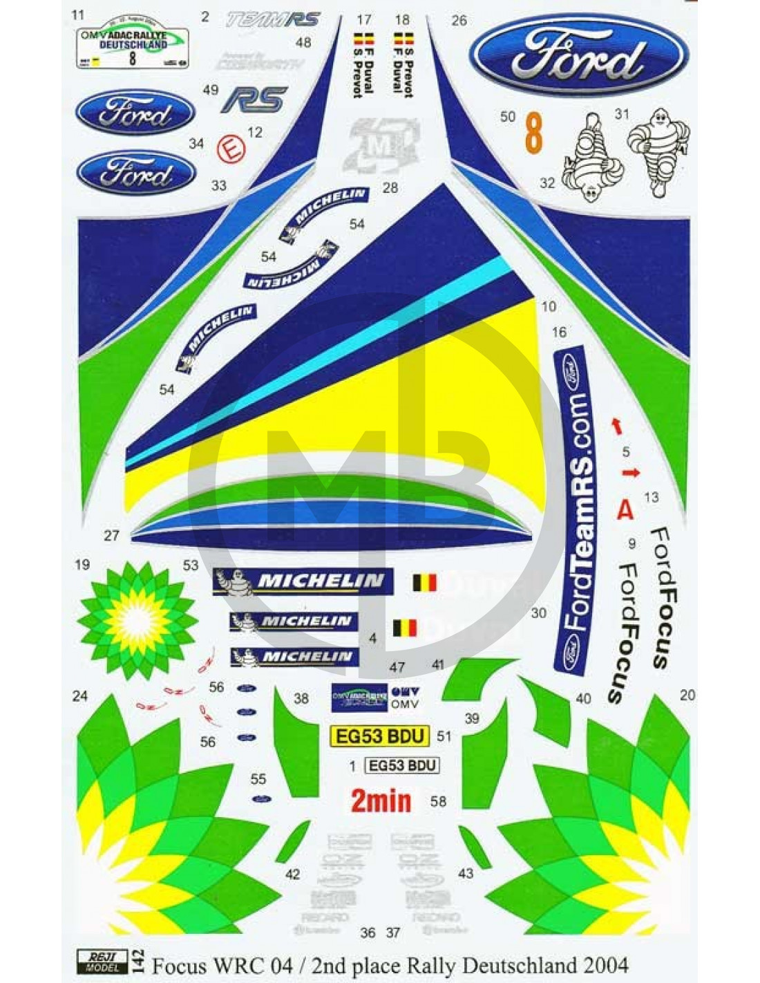 Ford Focus WRC 04 BP Rally Deutschland 2004